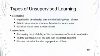 Advanced Working Principles on Supervised and Unsupervised Learning | PPTX