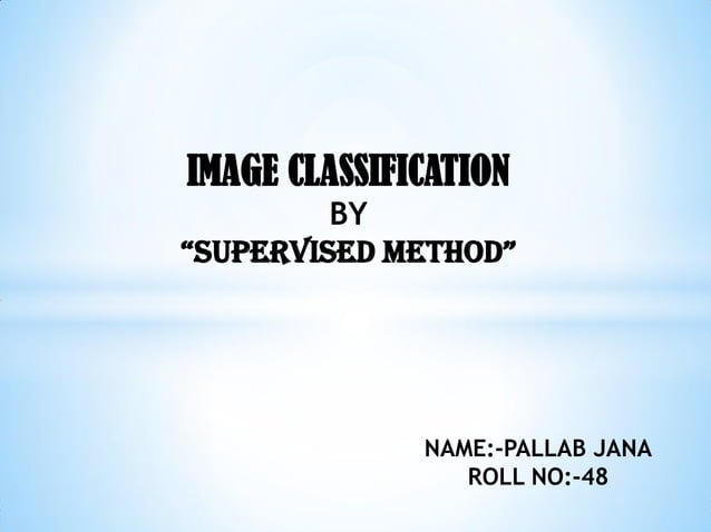 Supervised classification | PDF
