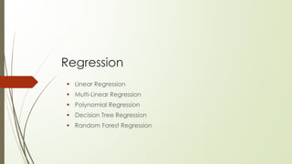 Supervised learning - Linear and Logistic Regression( AI, ML) | PPTX