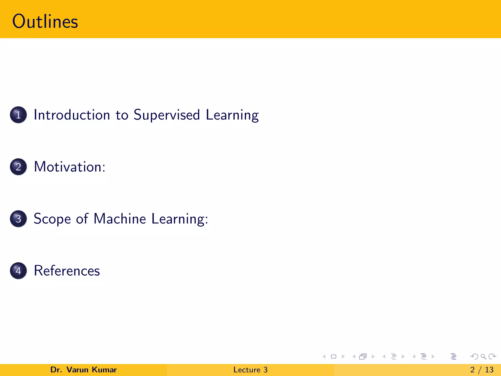 Lecture 3 (Supervised learning) | PDF