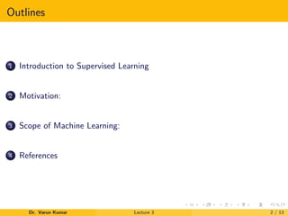 Lecture 3 (Supervised learning) | PDF