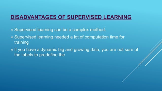 Supervised learning and Unsupervised learning | PPTX | Computing | Technology & Computing