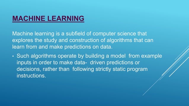 Supervised Learning And Unsupervised Learning Pptx Computing