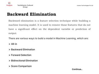 Supervised Machine Learning | PPTX