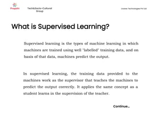 Supervised Machine Learning | PPTX
