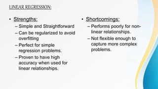 Supervised machine learning algorithms(strengths and weaknesses) | PPT