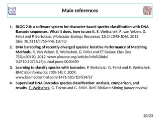 Supervised Machine Learning Barcodes DNA | PPT