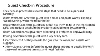 Supervise Guest check-in and check-out process.pptx