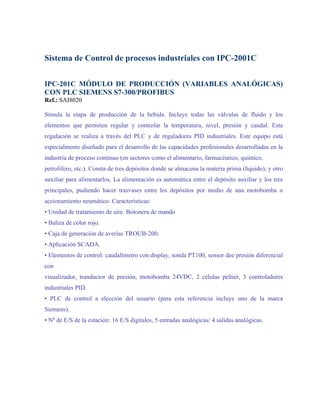 SupervisióN De Procesos Industriales Con Ipc | DOC