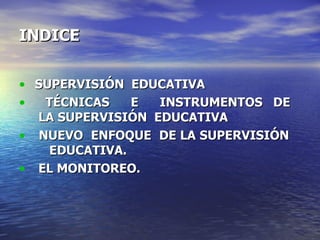 Supervisión educativa | PPT