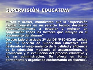 Supervisión educativa | PPT