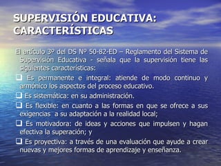 Supervisión educativa | PPT