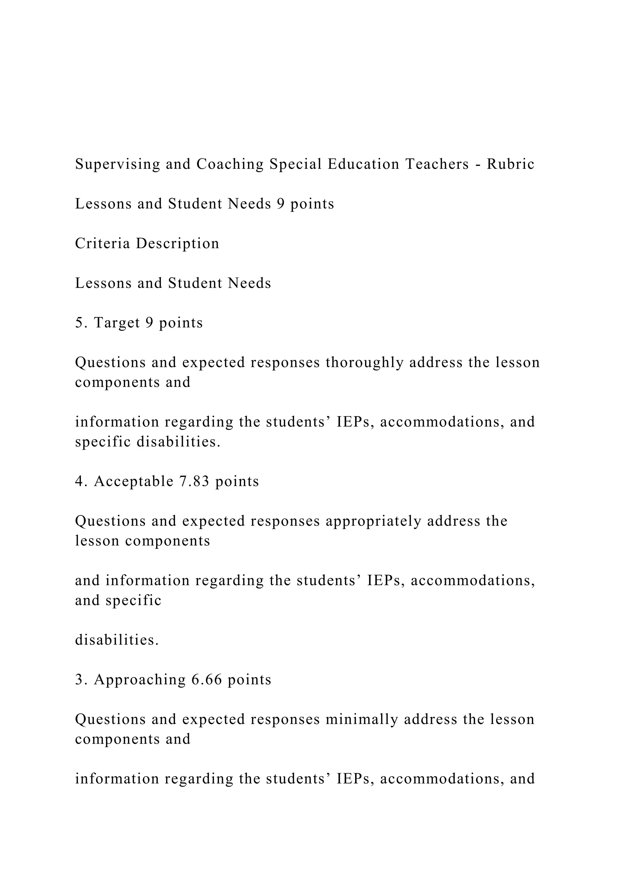 Supervising and Coaching Special Education Teachers - Rubric.docx