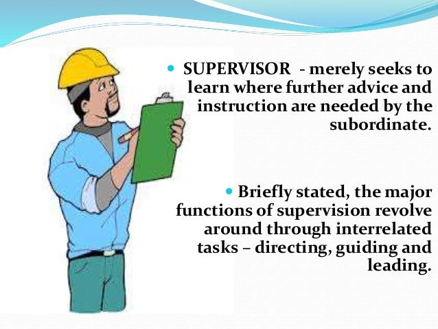Supervising employees