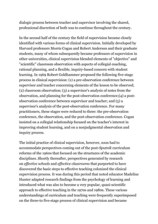 Supervision | PDF
