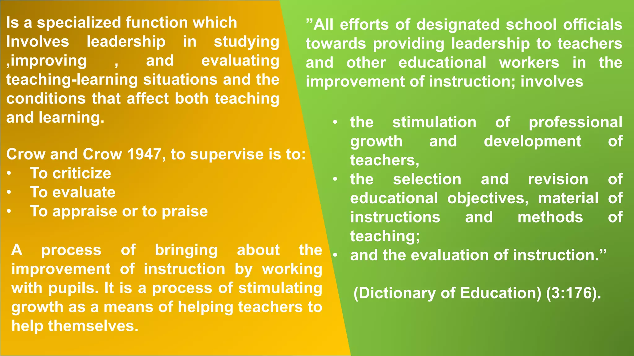 The Nature of Instructional Supervision | PPTX