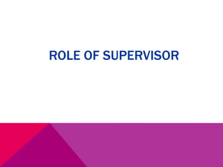 Supervision | PPTX