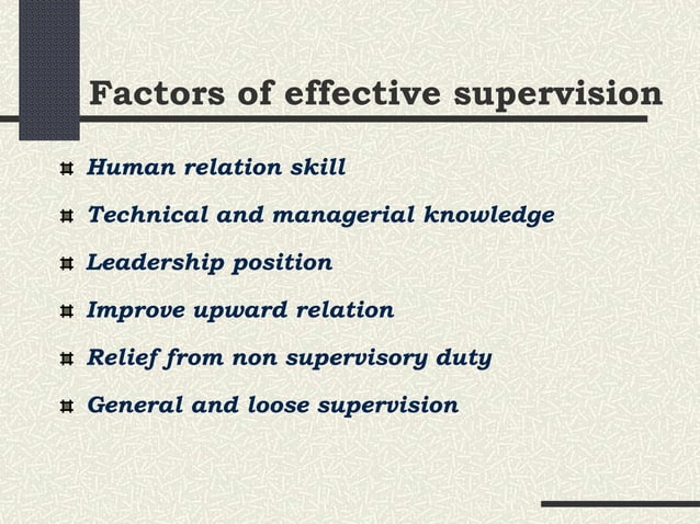 Supervision | PPSX