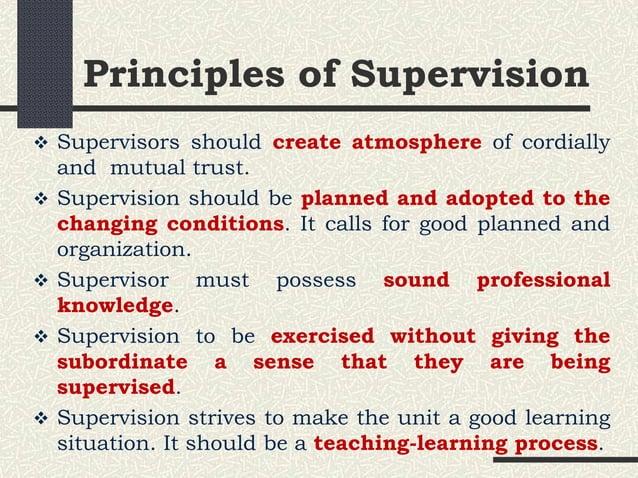 Supervision | PPSX