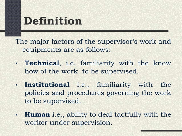 Supervision | PPSX