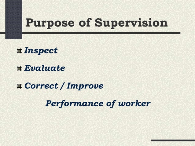 Supervision | PPSX