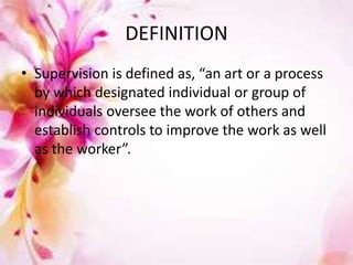 Supervision | PPTX