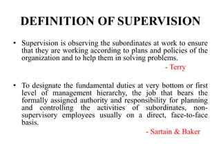 Supervision | PPTX