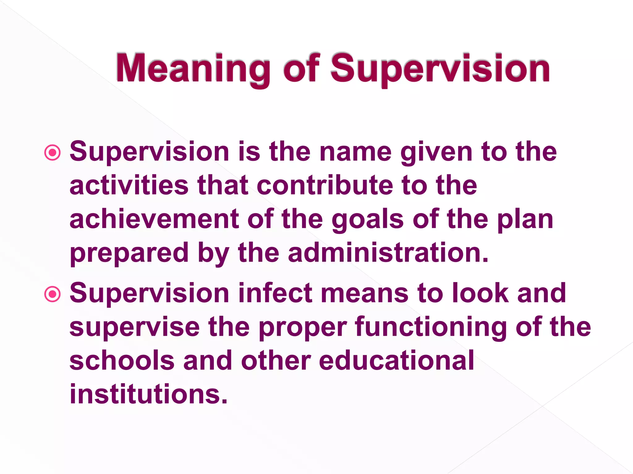 Supervision | PPT