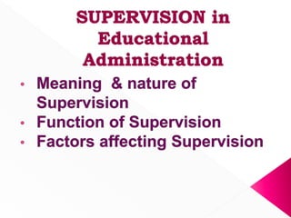 Supervision | PPT