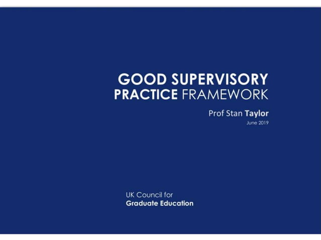 How to be a good supervisor | PPTX
