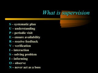 Supervision 1 | PPT