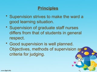 supervision is a authority and direction of the work | PPTX