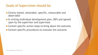 12 Things Counselors Need to Learn in Supervision | PPTX