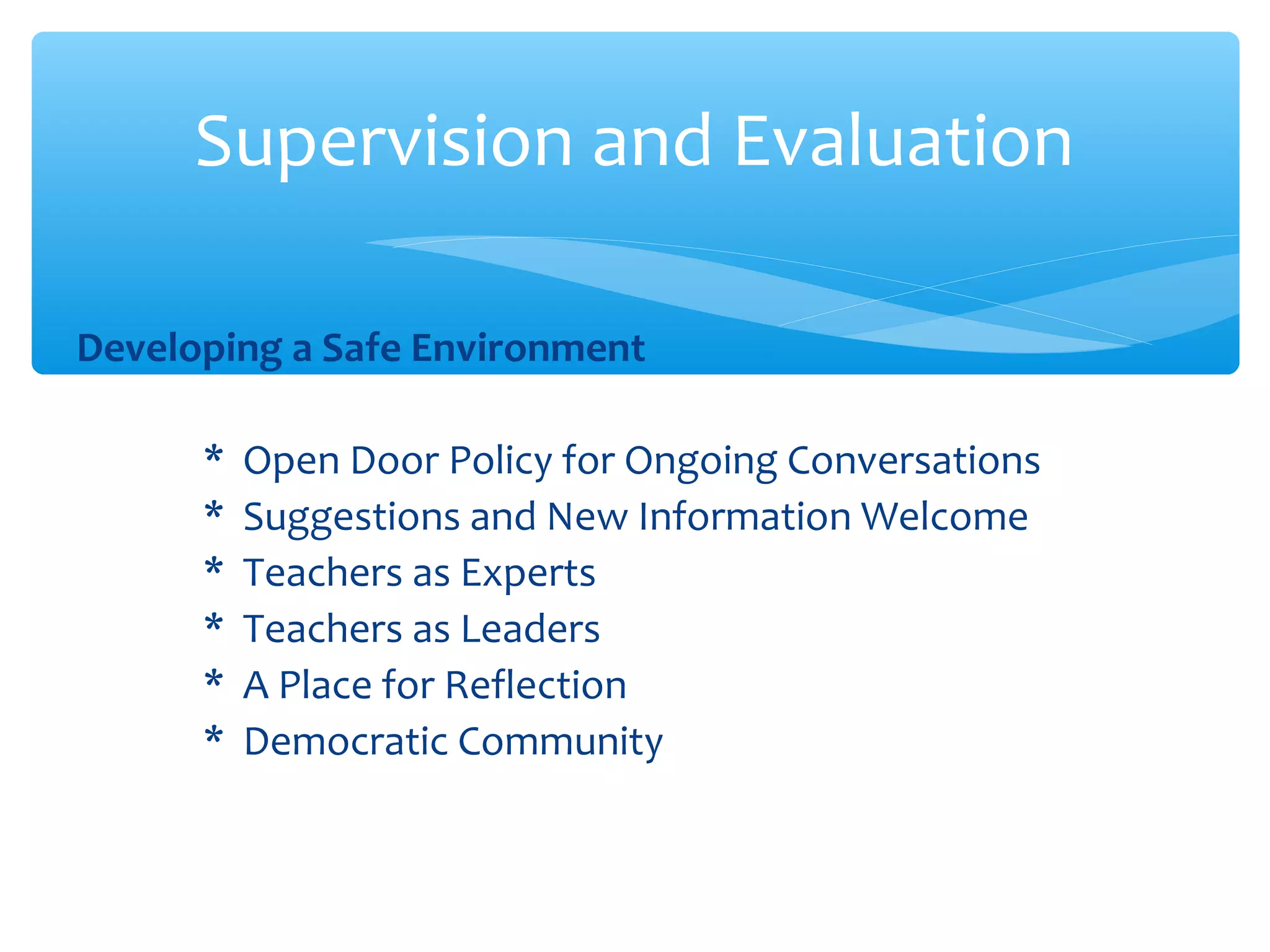 Supervision and evaluation | PPT