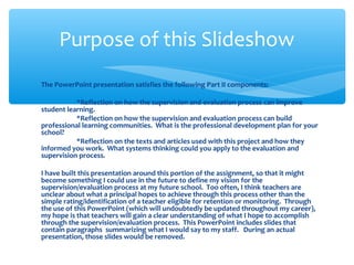 Supervision and evaluation | PPT