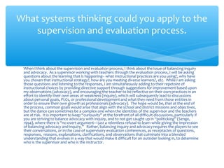Supervision and evaluation | PPT