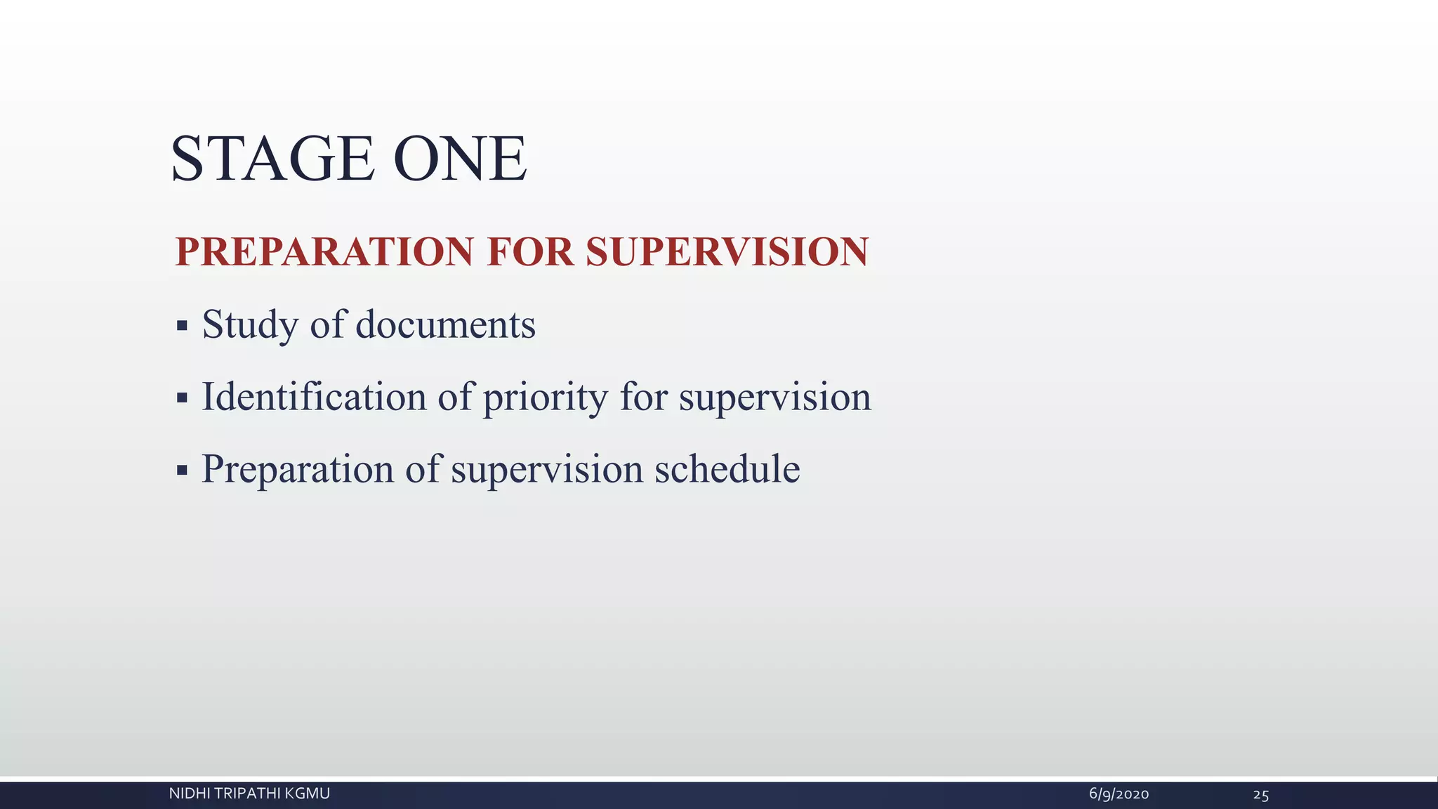 Supervision and management | PPTX