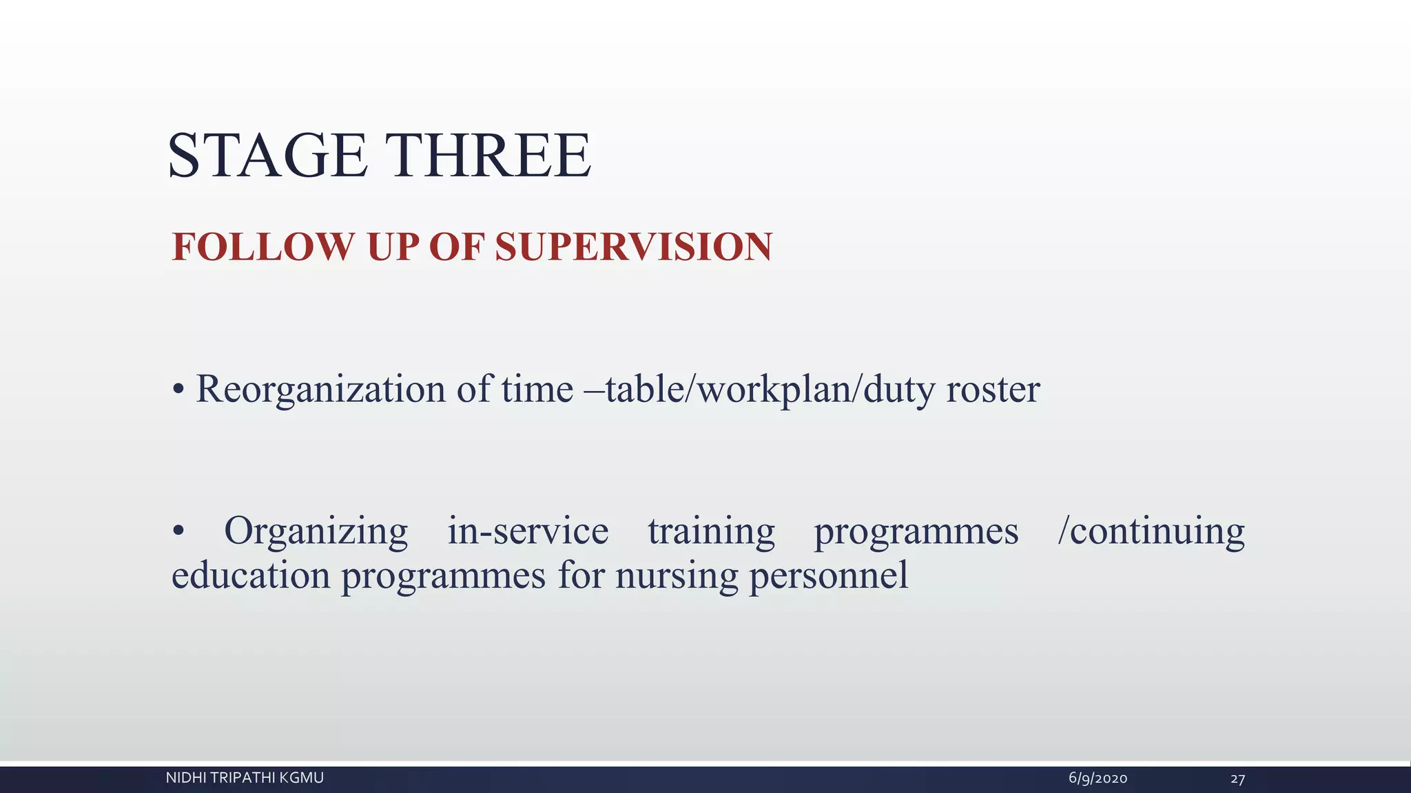 Supervision and management | PPTX