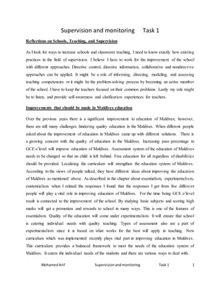 Supervision and monitoring | DOCX