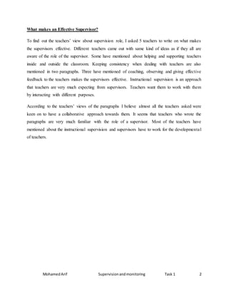 Supervision and monitoring | DOCX
