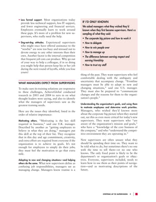 Stepping Up to Supervision - Always a Big Adjustment, Now a Major ...