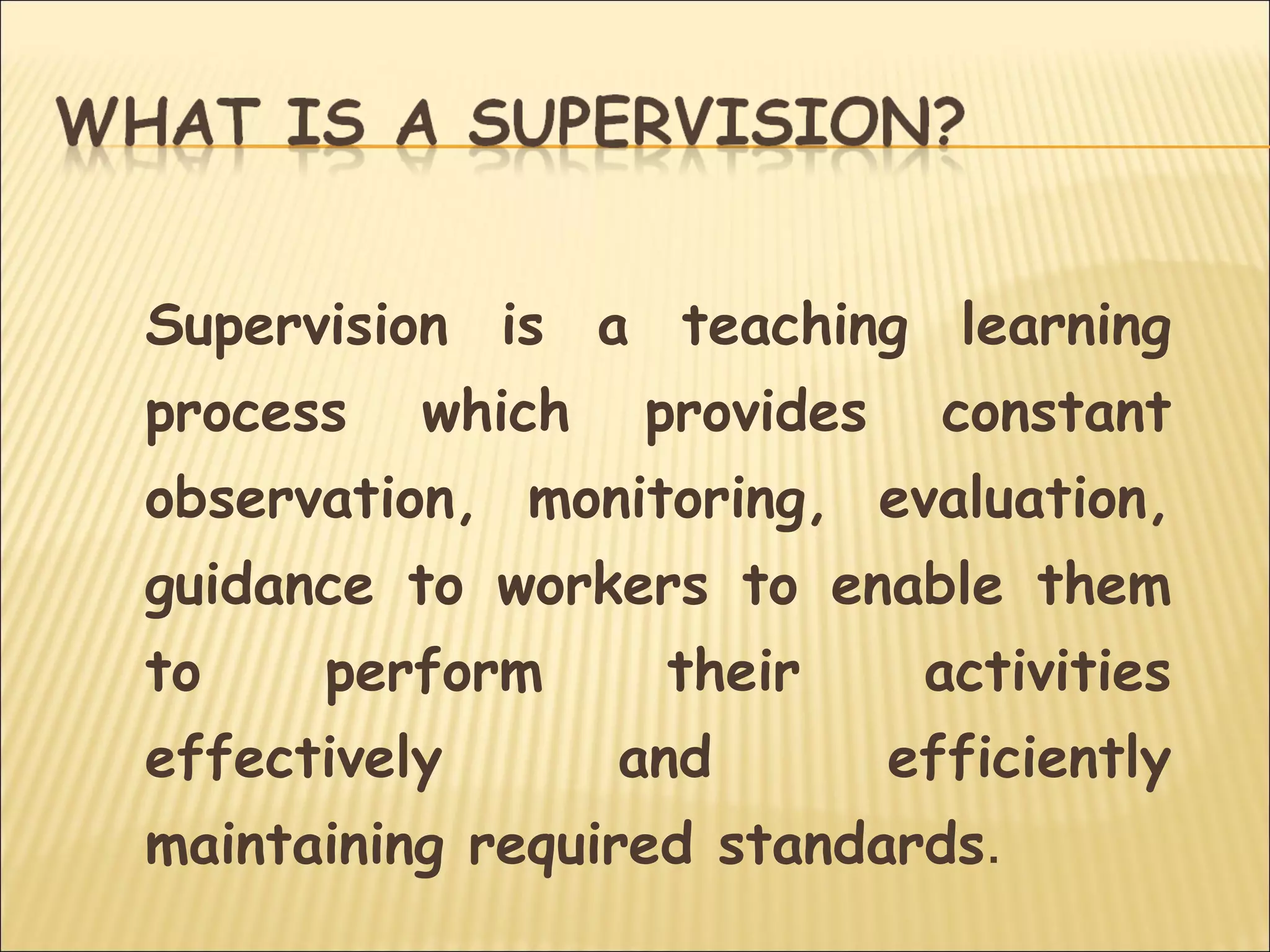 Supervision & guidance | PPT