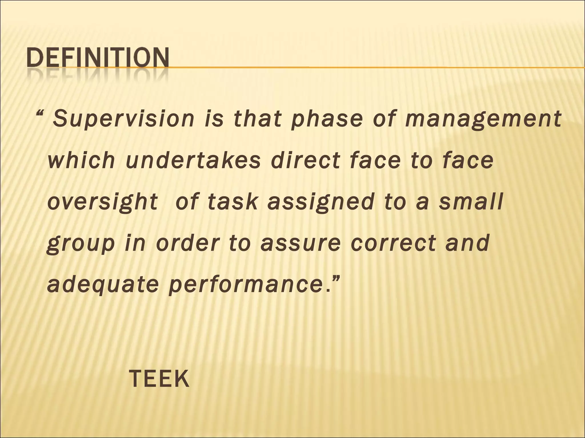 Supervision & guidance | PPT