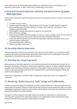 Pembrokeshire Supervision Guide for Social Services | PDF