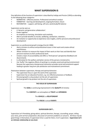 Ministerial Supervision Guidelines (PCANZ) 2011 | PDF