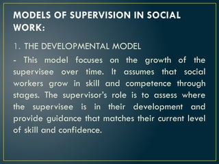 SUPERVISION IN SOCIAL WORK PPT.pptx------------------ | PPTX