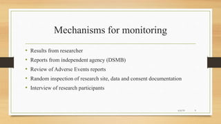 Supervision, monitoring and evaluation of research | PPTX