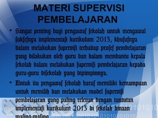 Supervisi pembelajaran | PPT