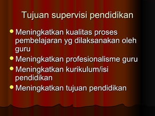 Supervisi pendidikan | PPT