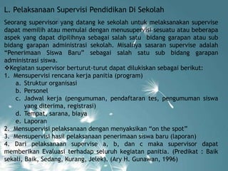 Supervisi pendidikan | PPTX